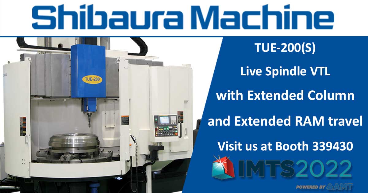 Shibaura Machine Showcases the TUE-200(S) Extended Column and Ram ...